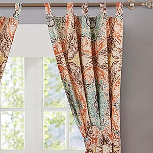 Barefoot Bungalow Olympia Curtain Panel Pair,Multi Color,GL-1706CWP