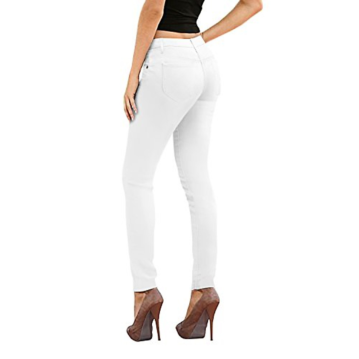 Hybrid & Company Womens Super Stretch Jeans P26136SKX White 20