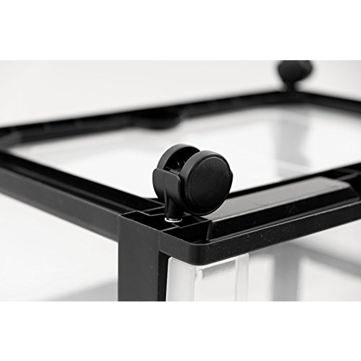 IRIS USA Plastic 4 Drawer Wide Storage Drawer Cart with 4 Caster Wheels for Home, Closet, Bedroom, Bathroom, Office, Laundry, Kitchen, Craft Room, Nursery and School Dorm, Black, Set of 1