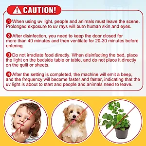 Qualirey UV Light Remote Control, UVC Germicidal Lamp Ultra Violet Light 3 Speed Timing 15/30/60 Minutes UVC Lamp for Home Hotel(38w with Ozone)