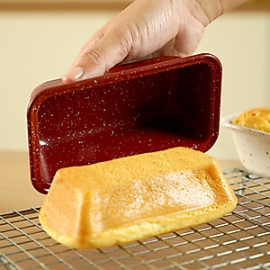 HYTK Small Mini Loaf Pans Nonstick Bread Pans Set for Toast Cute Little Cake Baking Tin 6.1x3.5x1.77 inch Thicken Carbon Steel Oven Air Fryer Instant Pot Bakeware 6 Pack