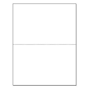 NextDayLabels - Letter Size White Perforated Blank Post Card Cardstock, 75lb Cover (203 gsm) 2 per Page, Cards Measure 8.5" X 5.5", Inkjet/Laser Compatible - 50 Sheets / 100 Cards
