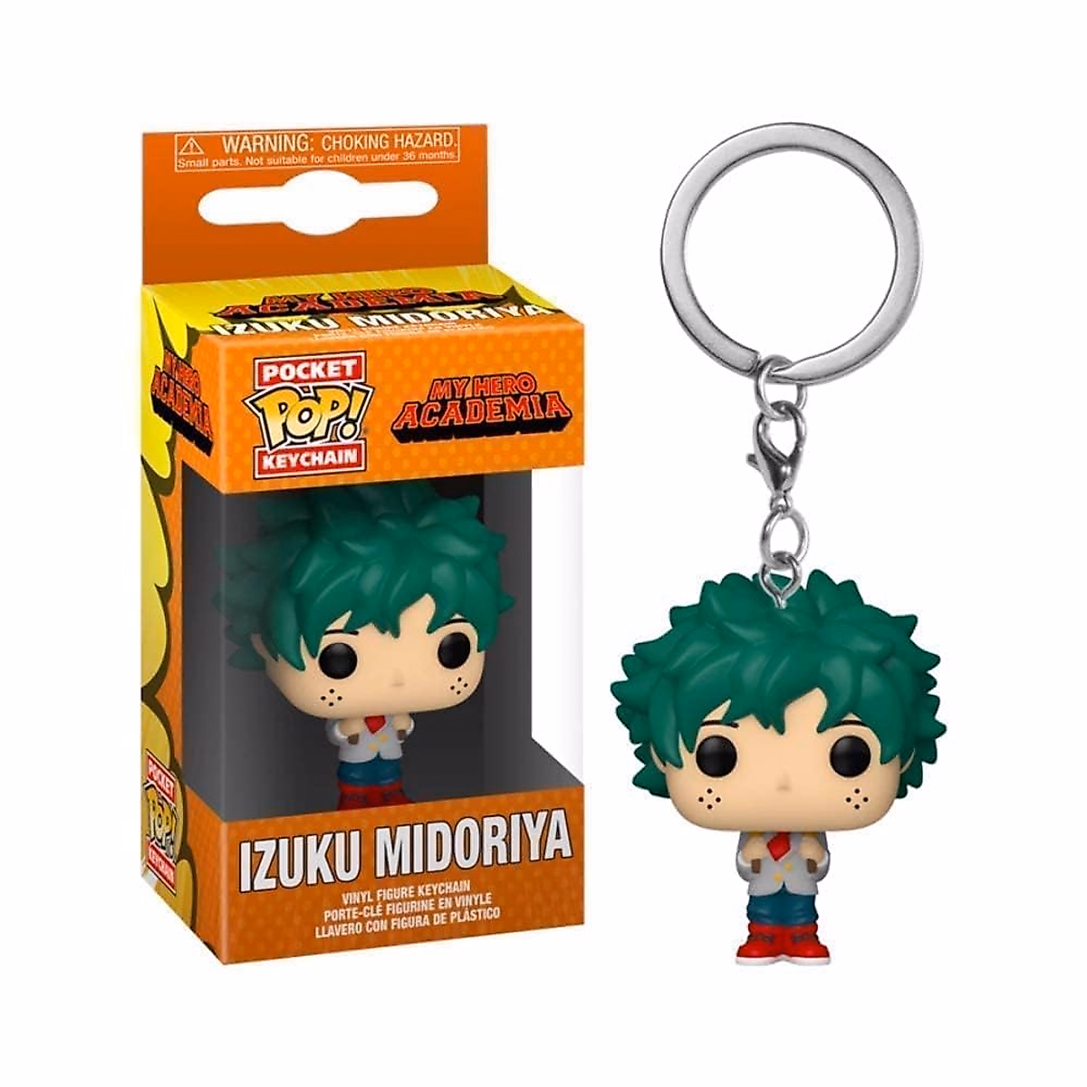 Funko Pop! Keychain: My Hero Academia - Deku in School Uniform, Multicolor, 2 inches
