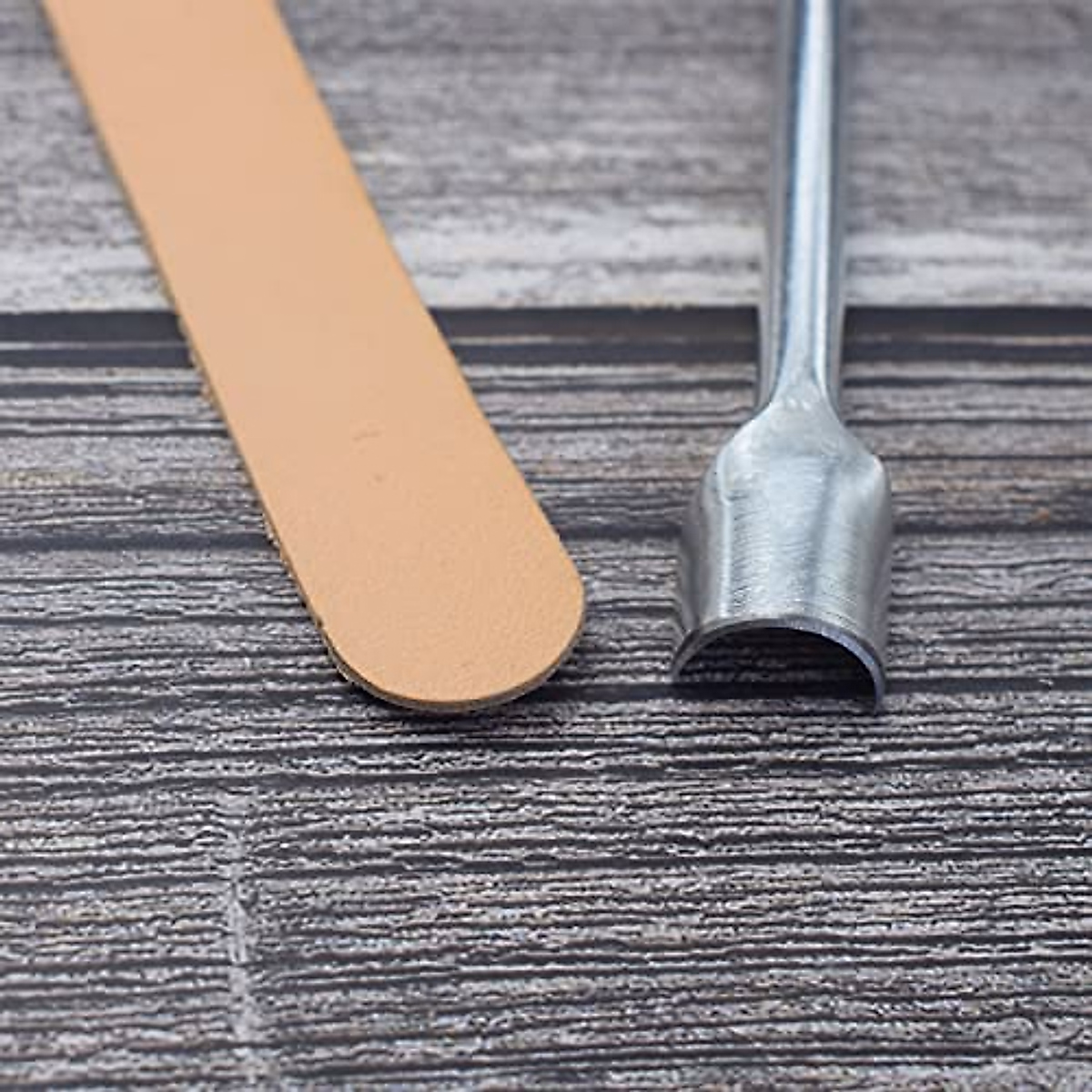 7Pcs Leather Half-Round Cutter Punch Trimming Perforated Leather Craft Tools Slot Punch for Making Wallets, Belts and Purses (Silver,)