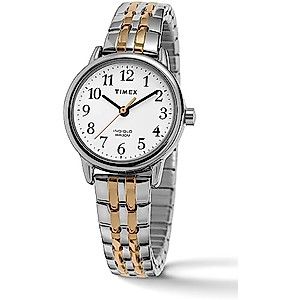 Timex Women's T2P298 Easy Reader 25mm Dress Two-Tone Stainless Steel Expansion Band Watch