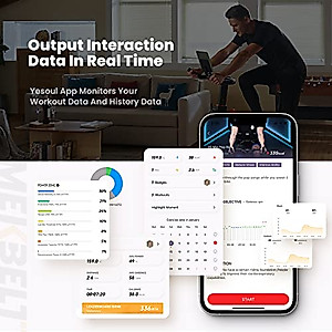 Mekbelt Exercise Bike with Magnetic Resistance, Indoor Cycling Stationary Bike Supports Smart Bluetooth Connectivity with Tablet Holder & Comfortable Seat Cushion, Compatible with Zwift for Home Gym (Black)