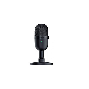 Razer Seiren Mini - USB Condenser Microphone for Streaming (Compact with Supercardioid Polar Pattern, Tiltable Stand, Integrated Shock Absorber) Black