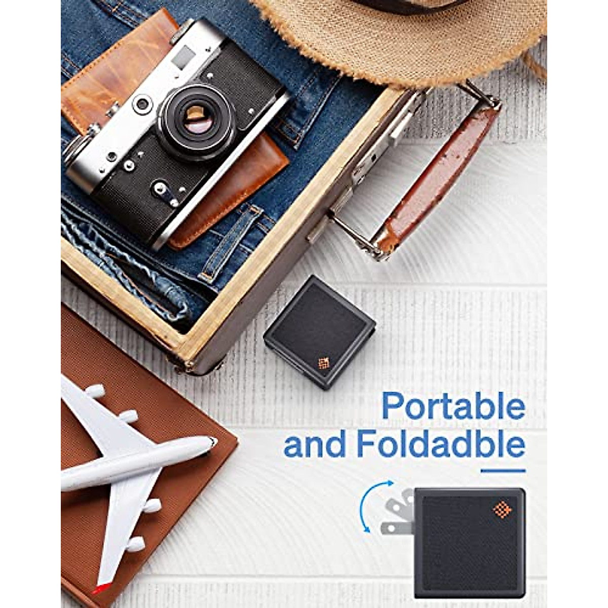 𝐒𝐥𝐢𝐦𝐐 65W,45W Laptop Charger：USB C GAN AC Adapter - Foldable Mini Wall Plug for Lenovo,Dell,Chromebook,iPhone, iPad