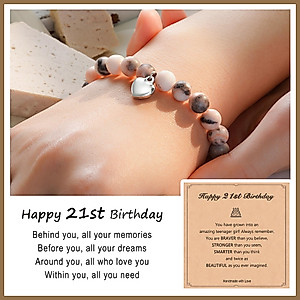 HGDEER 21st Birthday Gifts for Her, 21st Birthday Decorations 21 Years Old Birthday Gifts for Her