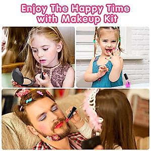 Kids Makeup Kit for Girls, Washable Makeup Set Toy, 23PCS Real Makeup Set, Safe & Non-Toxic Little Girls Makeup Kit Pretend Makeup for Kids Girls Toddlers Age 3 4 5 6 7 8 9 10 11 12 Year Old