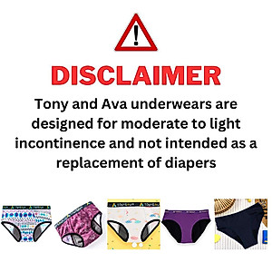 Incontinence Underwear for Girls, Teens & Women with Special Needs – Transitional Briefs for Catheterization, Daytime Leaks & Light Protection | Comfortable & Discreet Alternative to Diaper | M