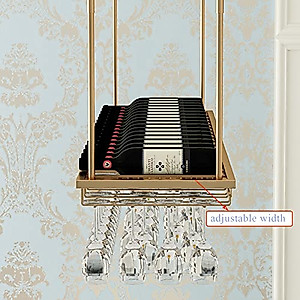 DASHADAO Bar Unit Floating Shelves Ceiling Decorative Wine Racks, Wine Bottle Holder Hanging Metal Iron Wine Glass Rack Goblet Stemware Racks for Bar Kitchen Restaurant Home Decoration