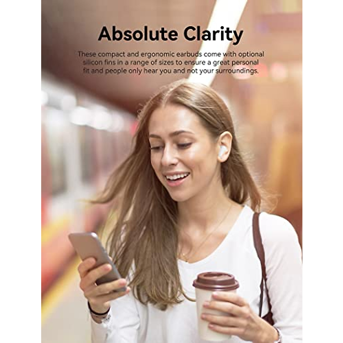 VENTION True Wireless Earbuds - Bluetooth 5.3 TWS Noise Cancelling Earbuds with Charging Case in-Ear Waterproof Sports Headphones with Built-in Microphone Ear Buds for iPhone Android Phone and Gaming