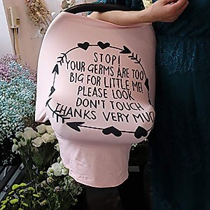 Nursing Cover Breastfeeding Scarf - Baby Car Seat Covers,Infant Stroller Cover,Baby Car Seat Canopy,Stretchy Breastfeeding Cover