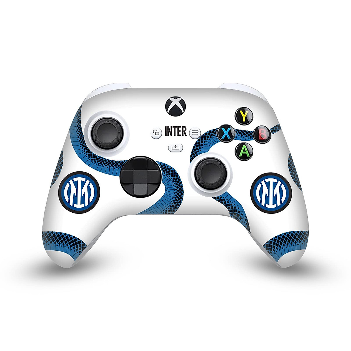 Head Case Designs Officially Licensed Inter Milan Away 2021/22 Crest Kit Vinyl Sticker Gaming Skin Decal Cover Compatible With Xbox Series X/S Controller
