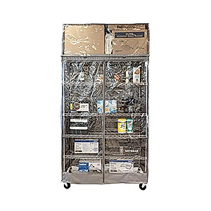 Storage Shelving Top Cover, Extend Coverage for Items on Top of Your 5-Shelf Unit 48" Wx18 Dx18 H Easy View One Side See Through Panel (Top Cover Only)…