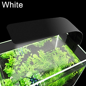 Senzeal X5 Virgo 24 LED Aquarium Light 10W Clip-on Lamp Aquatic Plant Lighting for 10-15inch Fish Tank (Black)