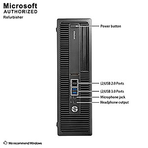 HP ProDesk 600 G2 Small Form Factor PC, Intel Core Quad i5 6500 up to 3.6 GHz, 16GB DDR4, 1TB SSD, WiFi, BT 4.0, VGA, DP, Win 10 Pro 64-Multi-Language Support English/Spanish/French(Renewed)