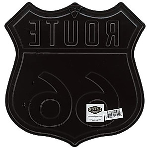 Open Road Brands US Route 66 Highway Embossed Metal Sign - Route 66 Wall Art for Garage, Man Cave or Workshop