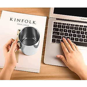 IMEEA 7.5oz/220ml Camping Mugs Tea Cups Double Walled Stainless Steel 13.5oz/400ml Coffee Mugs