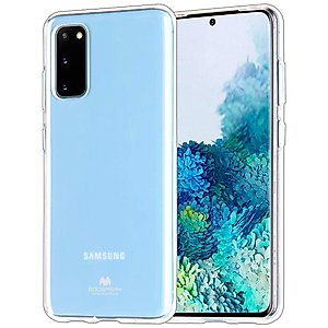 GOOSPERY Clear Jelly for Samsung Galaxy S20 Case (2020) Slim Thin Rubber TPU Case - Clear