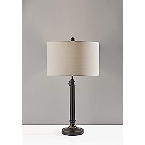 Adesso Home SL1165-26 Table Lamp from Barton Collection 15.00 inches, Bronze