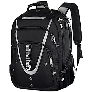 Mogplof 17 inch Laptop Backpack, Large Travel Backpack with USB Charge Port, Water Resistant Travel Backpack Airline Approved for on Bisuness, College Bookbag Durable, TSA Friendly Backpack Luggage