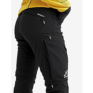 RevolutionRace Women's Hiball Pants, Durable and Ventilated Pants for All Outdoor Activities, Jet Black - X-Large