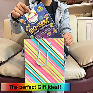 Big Gem Diamond Painting Craft Kit for Kids, Stickers and Suncatchers (Outer Space)