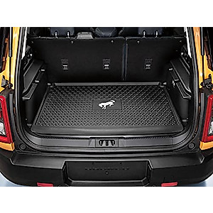OEM Front ,Rear, & Cargo 5pc Black Rubber Floor Mat Liners for 2021-2022 Bronco Sport w/ Full Size Spare Tire