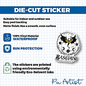 Fourth Wing Sticker Basgiath War College Decal Dragon Rider Violet Sorrengail Xaden Riorson Riders Quadrant Fantasy reader Bookish Vinyl Die Cut Sticker for Car Laptop Phone Bottle Guitar Helmet