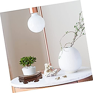 Yardwe 1pc Tank Flower Modern Desktop Vintage Stand Riser Artware Ball Bowl Aquarium Shelf Plant Cm Globe Tabletop Tray Platform Yard Sphere Room Garden Bonsai Display Fish Hexagon Drink