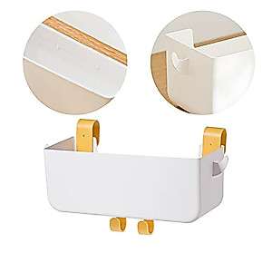 Clothes Moving Bags Student Dormitory Bedside Storage Storage Hanging Basket With Hook Large Capacity Compartmental Storage Hanging Storage Box under Storage Bins under Bed (A, One Size)