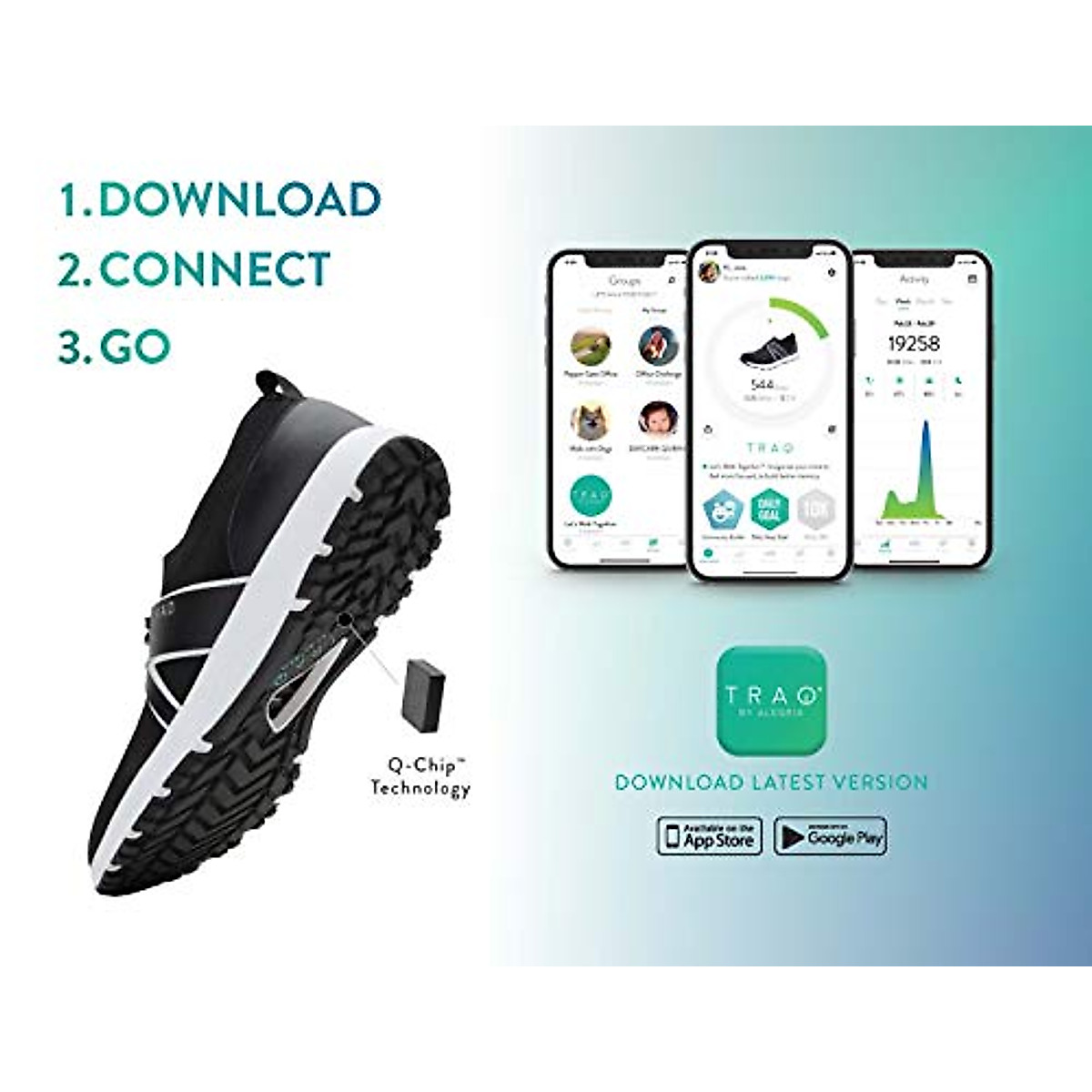 TRAQ by Alegria Womens Goalz Blue Multi Smart Walking Shoe 9.5-10 M US