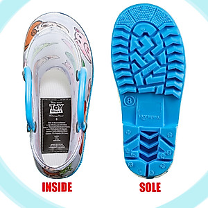 Disney Toy Story Kids PVC Waterproof Rainboots - Woody, Buzz Lightyear, Aliens, Hamm, Rex and Slinky Dog - Size 9 Toddler