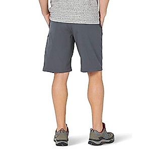 Wrangler Authentics Men's Performance Side Elastic Utility Short, Carbonite, 38