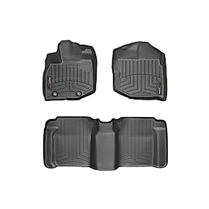 WeatherTech Custom Fit FloorLiners for Honda Fit - 1st & 2nd Row (444671-441812), Black