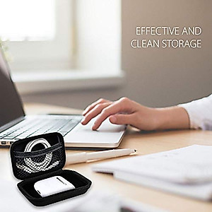 Cellet Portable Travel Compact EVA Case Compatible for Apple Air Pods Air Pods Pro 2, Air Pod, Bose Earbuds Galaxy Buds2 Pro, Buds Live, Wired Ear Pieces, Charging Cables