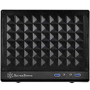 SilverStone Technology Ultra Compact Mini-ITX Computer Case with Mesh Front Panel Black (SST-SG13B-USA)