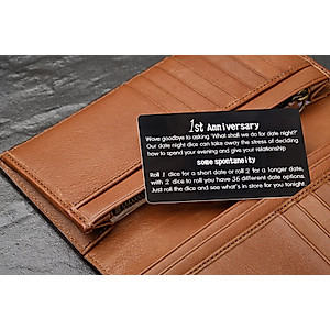 1st Anniversary Dice,1st Wedding Anniversary Dice for Couples,1 Years Anniversary Date Night Dice Gift,1 Years Anniversary for Her,1st Anniversary for Husband