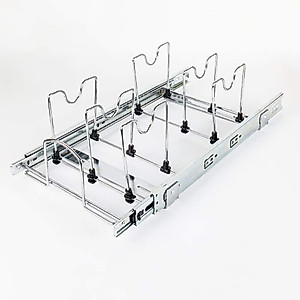 Hardware Resources Pots and Pan Orgainzer for 15" Base Cabinet MPPO215-R by Cabinet Organizers