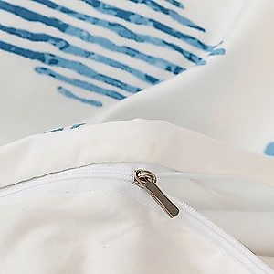 Kawaii Duvet Cover King Size, 3 Pieces Soft Lightweight Microfiber Duvet Cover Set, Tropical Hawaiian Bedding Comforter Cover Set with Zipper Ties, 1 Duvet Cover and 2 Pillowcases, No Comforter