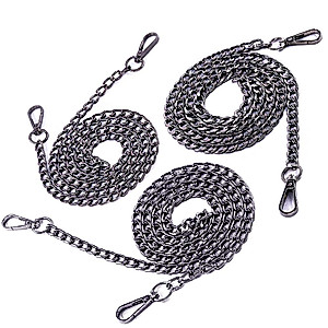 Swpeet 12Pcs Luxury Fashion 47 Inche Replacement Flat Chain Strap