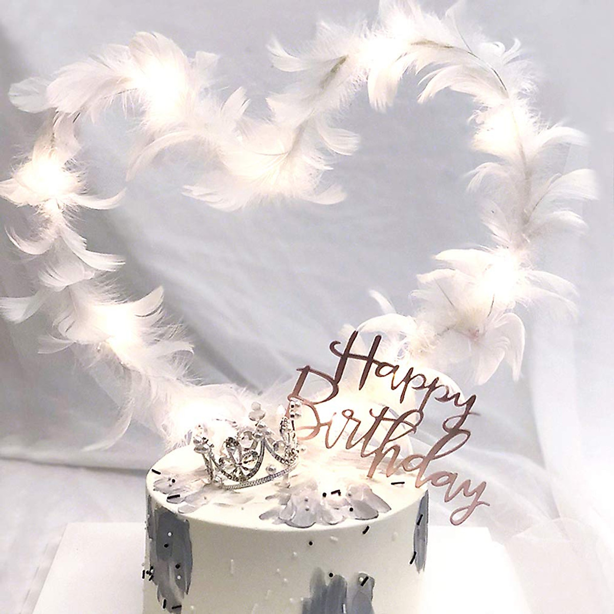 obmwang 100 Pieces 8-12cm Natural Goose Feathers for DIY Craft Wedding Party Home Decorations, White