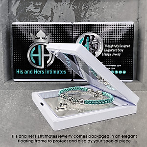 His and Hers Intimates ? HOTWIFE ? Stainless Steel Anklet, Necklace & Bracelet Jewelry - Hot Wife, Queen of Spades, Vixen, Threesome, Naughty, QOS, MFM, Swinger (HOTWIFE Anklet)