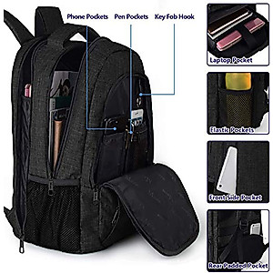 MATEIN Extra Large Backpack, 17 Inch Travel Laptop Backpack with USB Charging Port, Anti Theft TSA Friendly Business Work College Computer Backpack for Men Women, Black