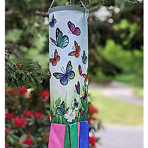 Madrona Brands Butterfly Windsock | Durable Outdoor Hanging Decoration | Yard, Garden, Patio, Lawn and More | 60 Inch