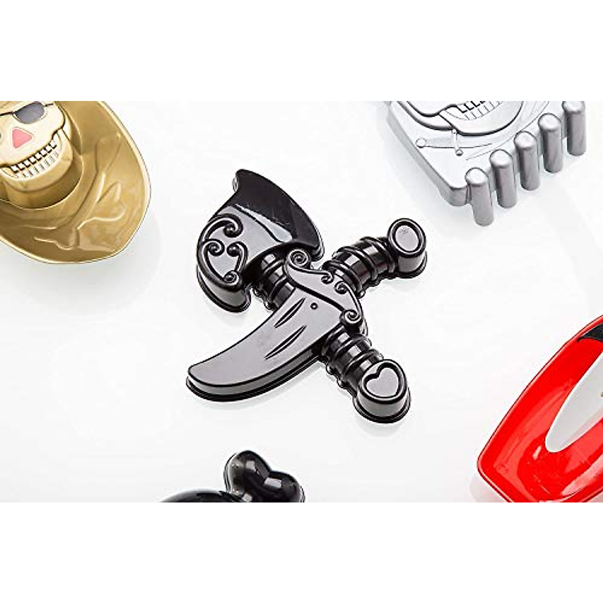 Pirate Beach Toys and Sand Mold Kids Set - 7 PCS - Outdoor Fun for Toddlers - Boys or Girls with Pirate Bucket & Shovels - Sand Toys for Kids 3-10 - Travel-Friendly - Summer Toddler Toys