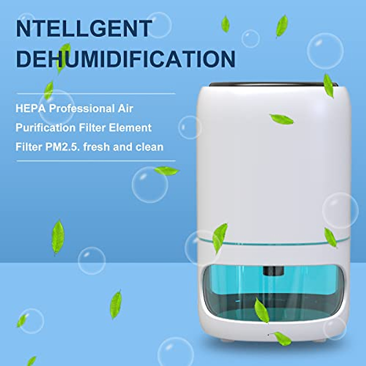 Dehumidifier And Air Purifier Combo，Depulat Small Dehumidifiers For Home Quiet With Auto Shut Off, Dehumidifiers for Bedroom (270 sq. ft), Bathroom, RV, Closet