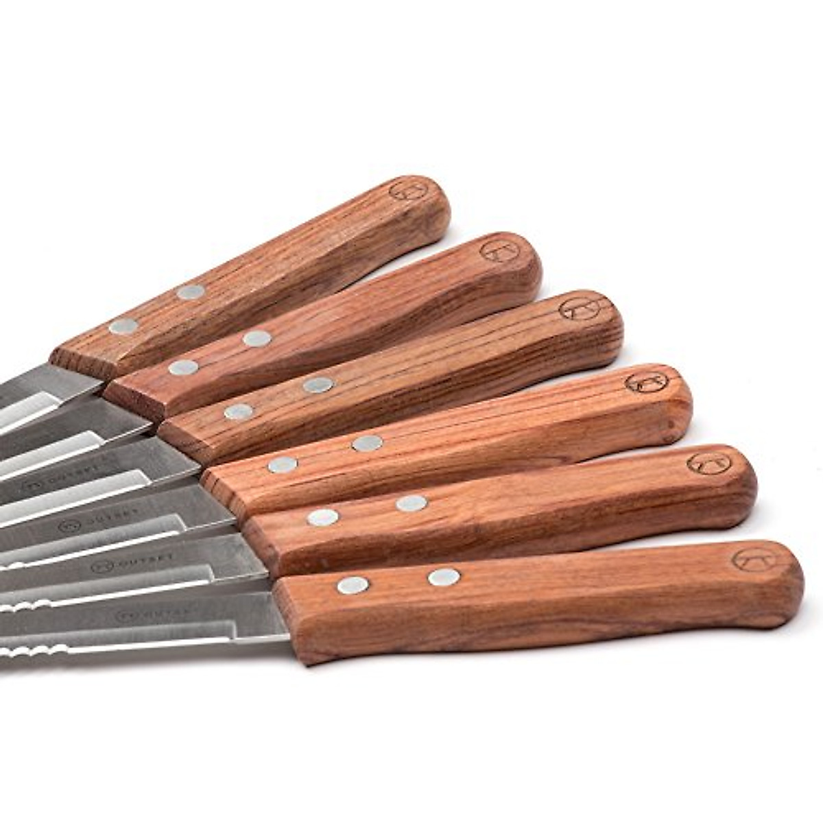 Outset QB90 Cutting, Set of 6, Rosewood Steak Knives Set of 6